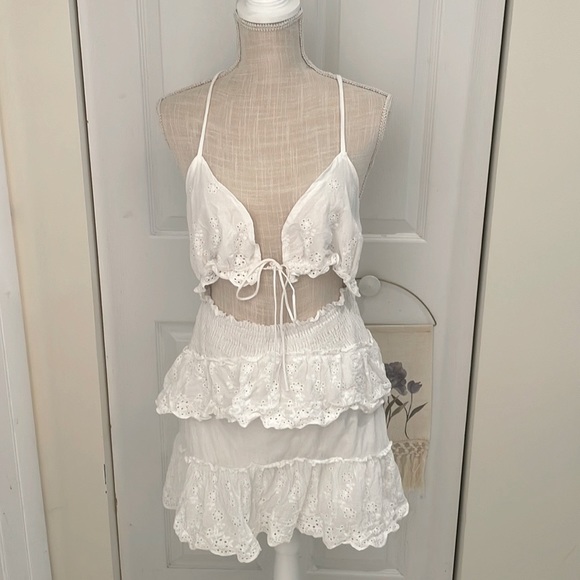 Dolls Kill | Dresses | Dolls Kill Mable Surprise Party Lace Eyelet Mini ...
